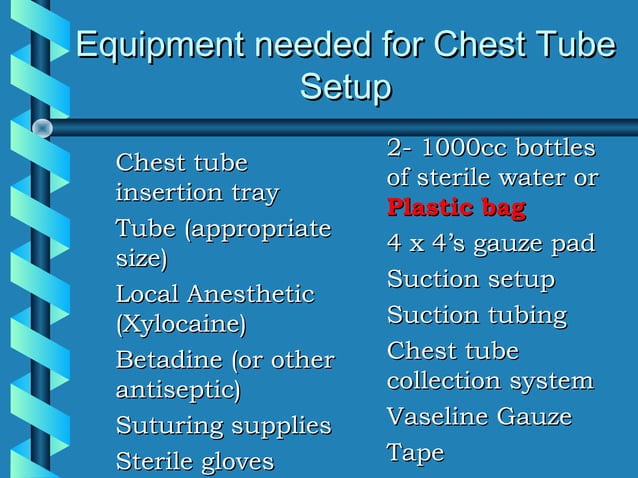 2. chest tube drainage | PPT