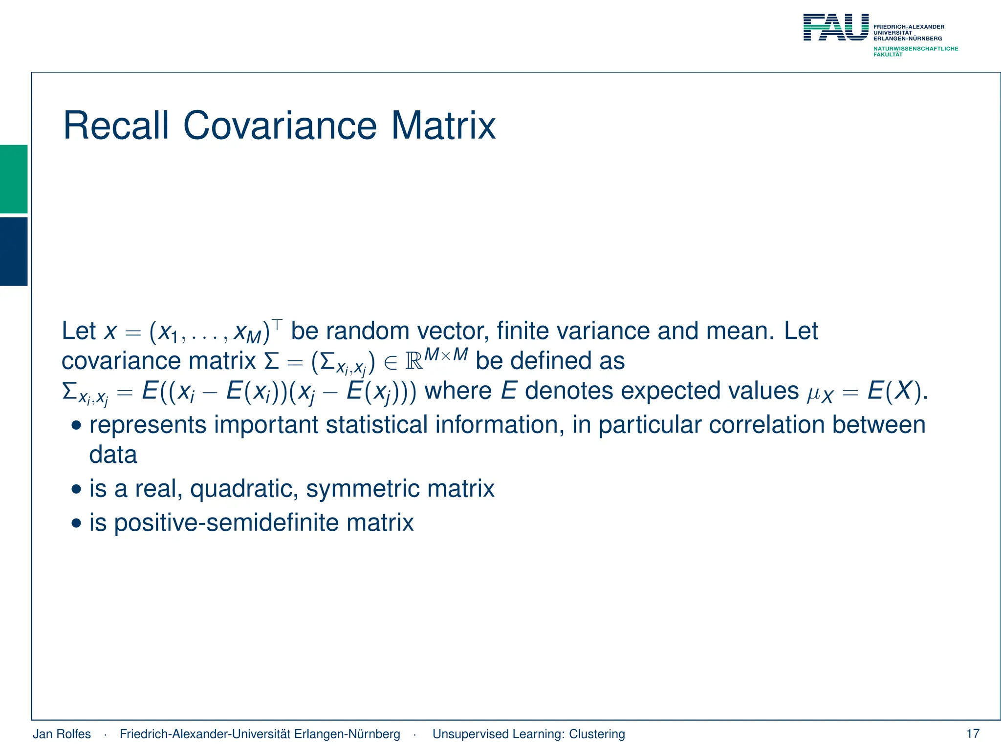 Unsupervised Learning Clustering Mathematcis Pdf Physics Science