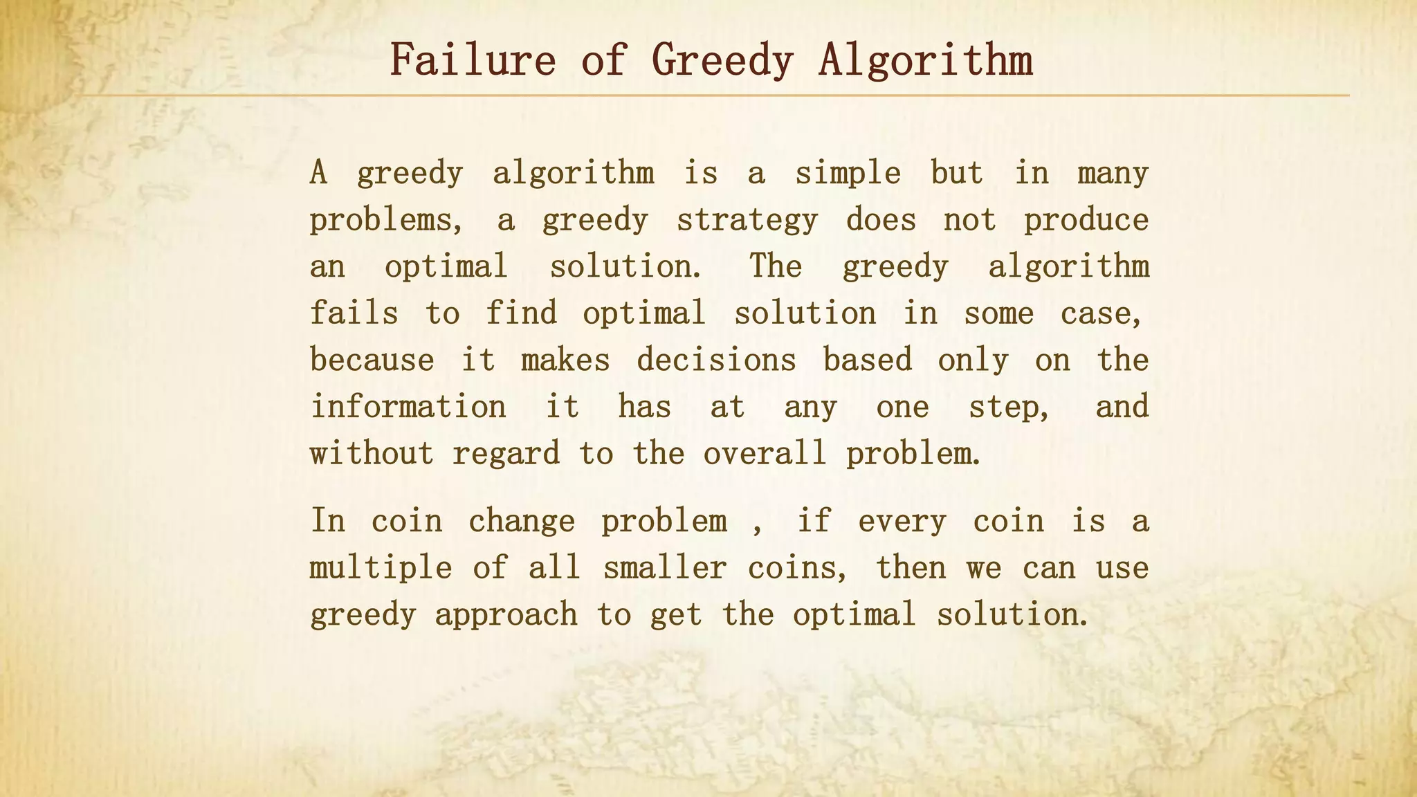 Coin Change : Greedy vs Dynamic Programming | PPTX