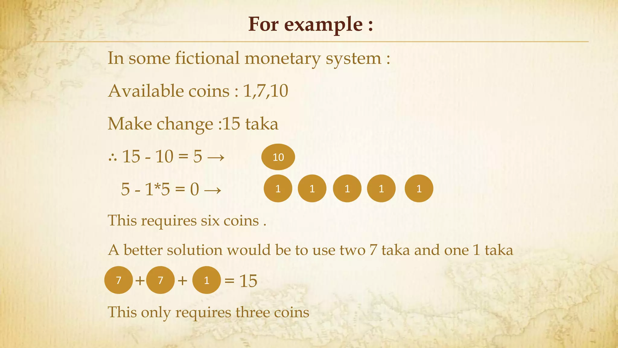 Coin Change : Greedy vs Dynamic Programming | PPTX | Programming ...