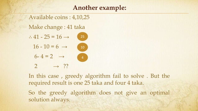 Coin Change : Greedy vs Dynamic Programming | PPT Coin Change : Greedy vs Dynamic Programming | PPT