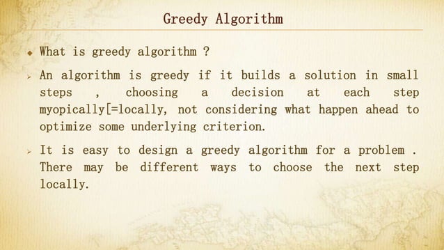 Coin Change : Greedy vs Dynamic Programming | PPT Coin Change : Greedy vs Dynamic Programming | PPT