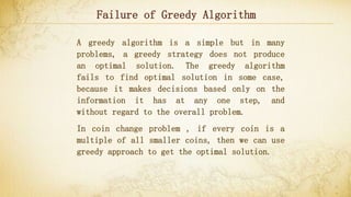 Coin Change : Greedy vs Dynamic Programming | PPTX | Programming ...