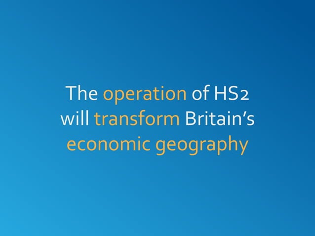 HS2: realising the benefits of delivering major infrastructure projects ...