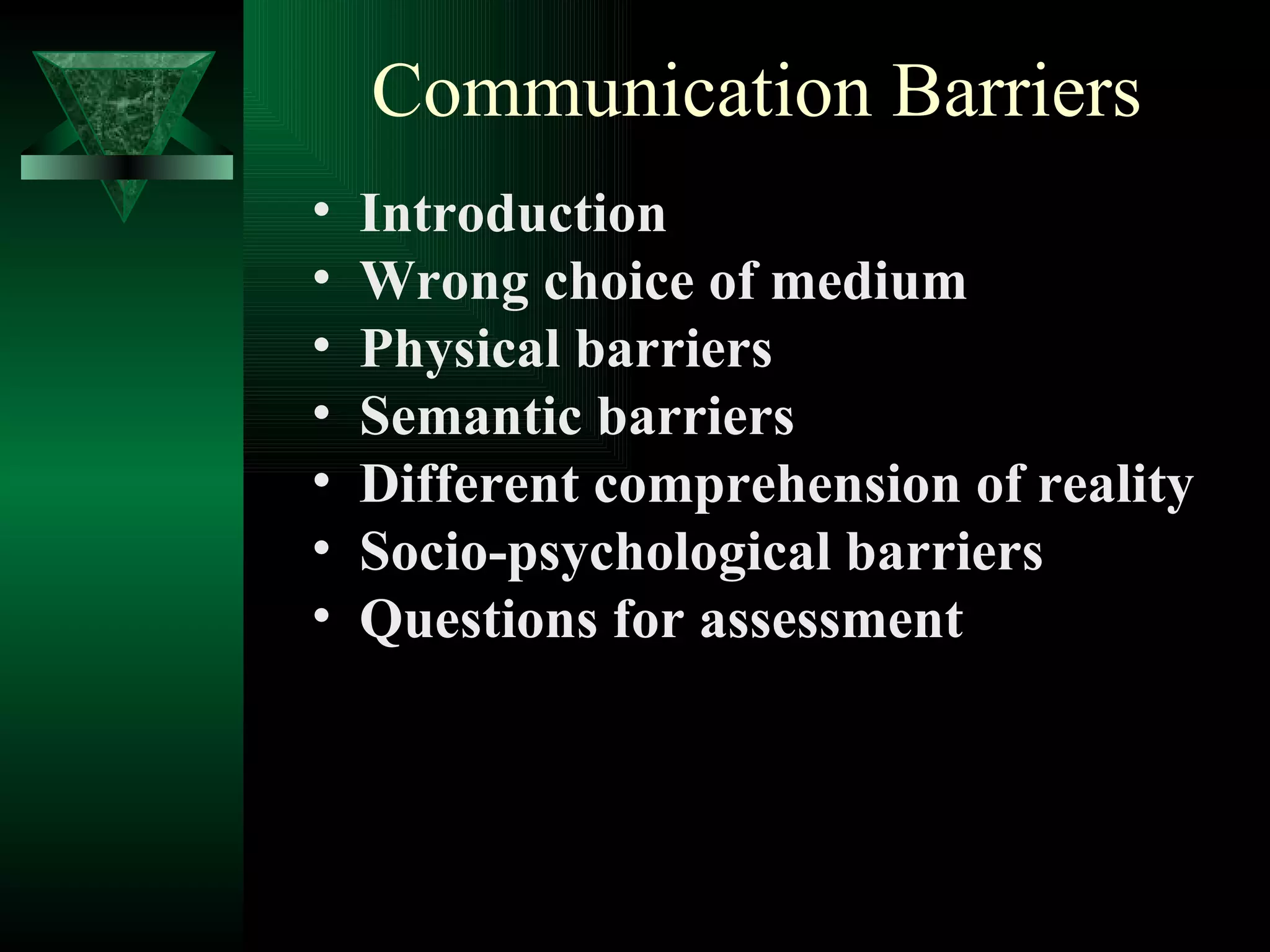2 Communication Barriers | PPT