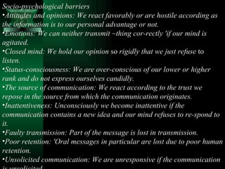 2 Communication Barriers | PPT | Physics | Science