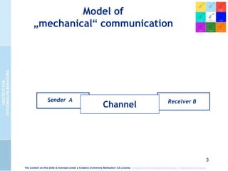 2 communication models - Bernd Schmid (Oxford lectures) | PPT