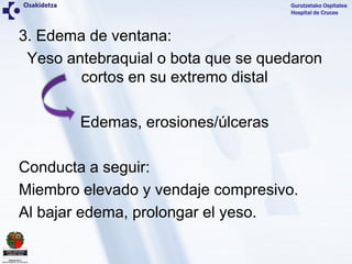 CUIDADOS DE ENFERMERÍA EN LAS COMPLICACIONES DEL YESO | PDF