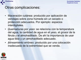 CUIDADOS DE ENFERMERÍA EN LAS COMPLICACIONES DEL YESO | PDF