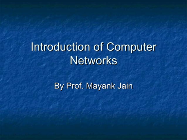2 computer network - basic concepts | PPT | Computer Networking | Computing