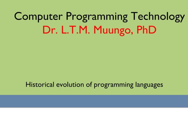 2 Computer Programming Technology | Ppt