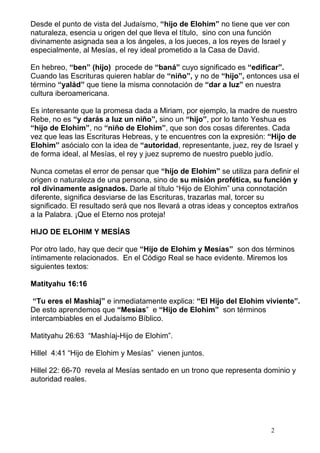 Clase 2 -Conceptos-hebraicos-ben-elohim | PDF