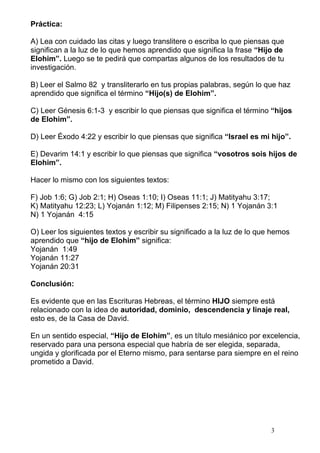 Clase 2 -Conceptos-hebraicos-ben-elohim | PDF