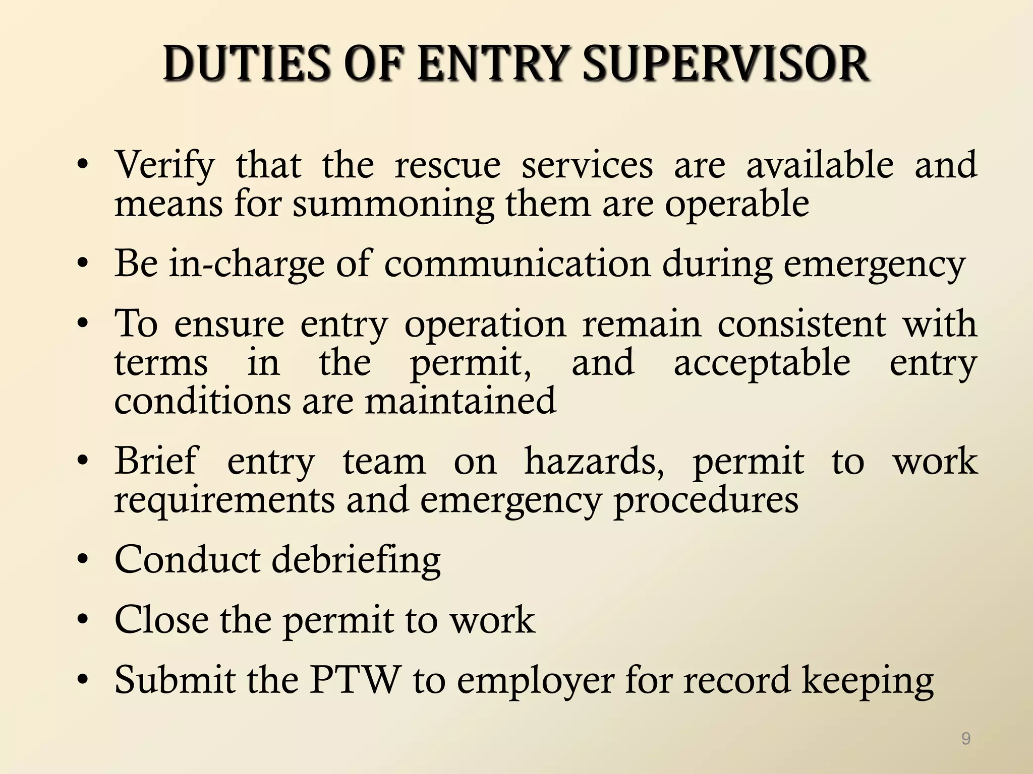 Seminar Cakna KKP - CONFINED SPACE Every Entry Shouldn't Be A One Way ...
