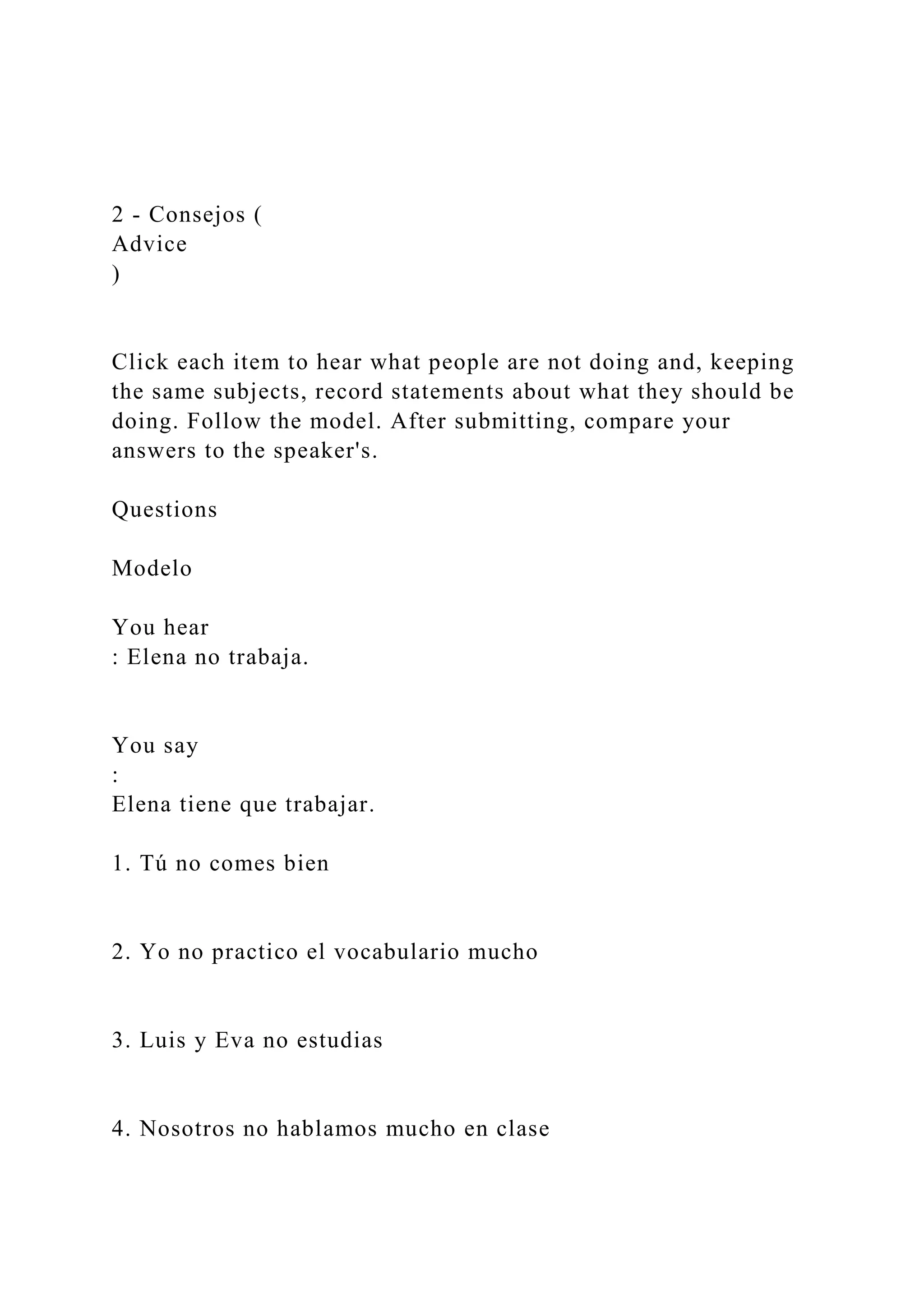 2 - Consejos (Advice)Click each item to hear what peop.docx