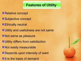 2 consumer behaviour (Utility ) | PPT