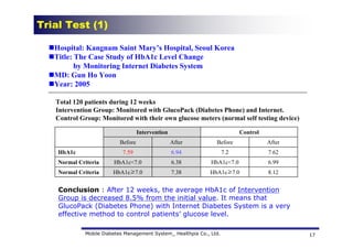 Healthpia : Mobile Diabetes Management Service with Diabetes Phone | PPT
