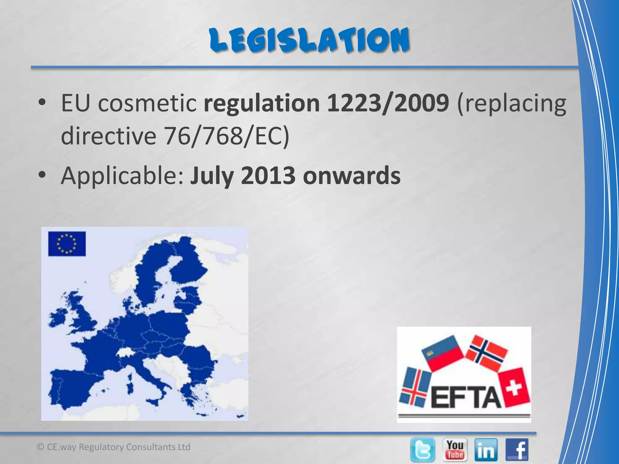 Cosmetic products definition EU | PPTX