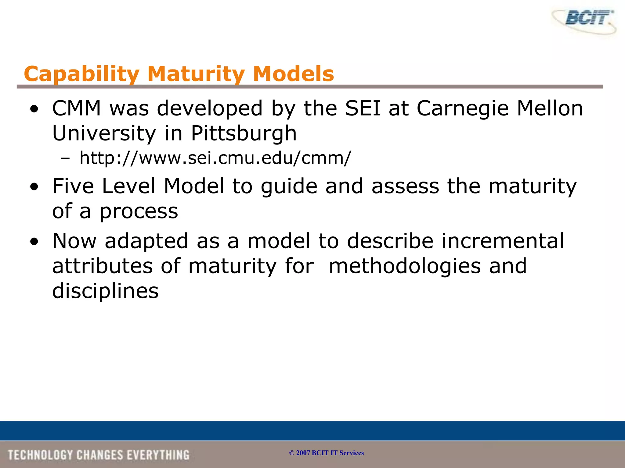 Create a roadmap for ea using capability maturity models | PPTX