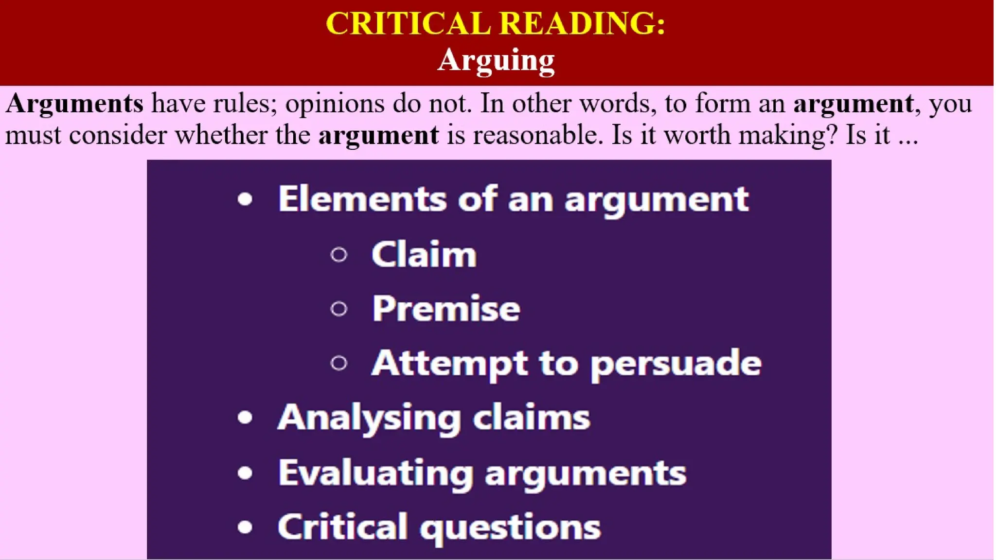 2 Critical Reading Revised Notes Pptx