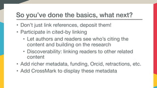 Crossref Basics | PDF