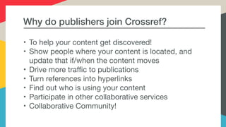 Crossref Basics | PPT