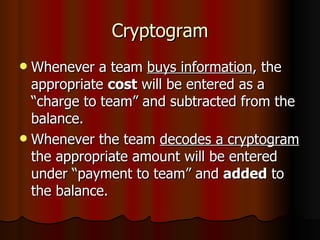 2 Cryptic Strategies Frame Game For Classroom Application | PPT