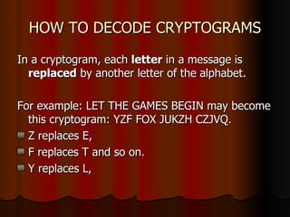 2 Cryptic Strategies Frame Game For Classroom Application | PPT