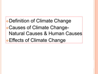 Current Trends in Environment | PPT