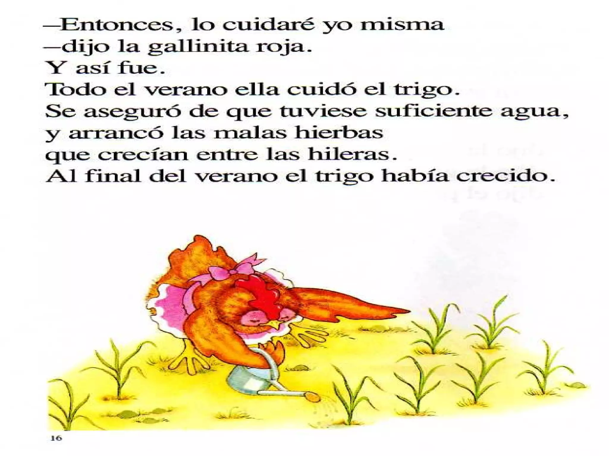 2 cuento la gallinita roja | PPT