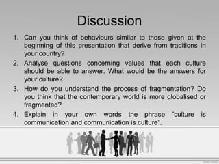 Culture and values | PPTX