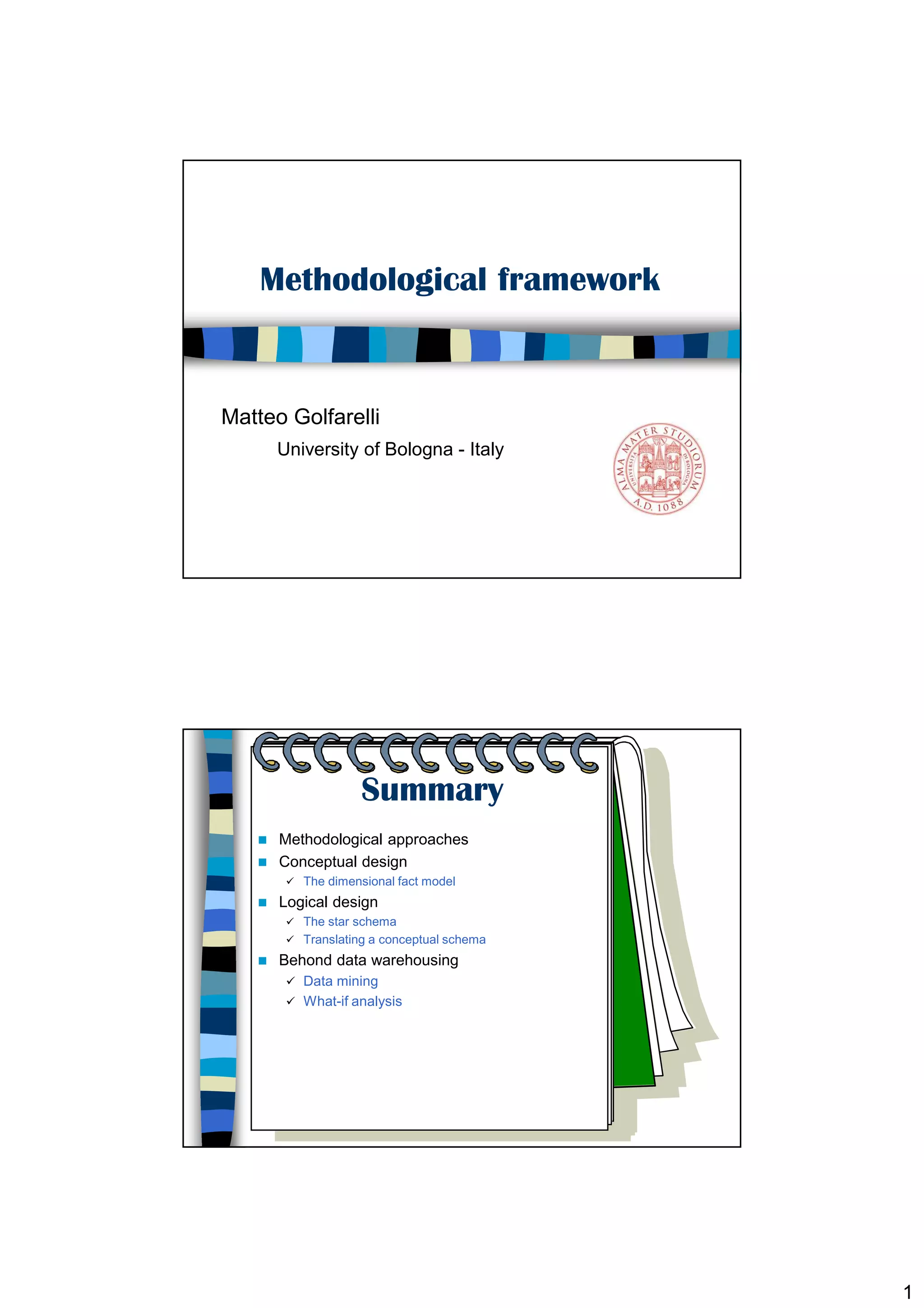 2 data warehouse life cycle golfarelli | PDF