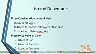 Issue of Debenture | PDF
