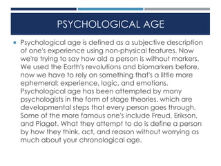 Definition of Aging | PPTX