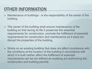 Building Construction Class 2. definitions | PPTX