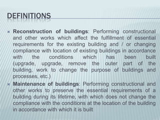 Building Construction Class 2. definitions | PPTX