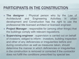 Building Construction Class 2. definitions | PPTX