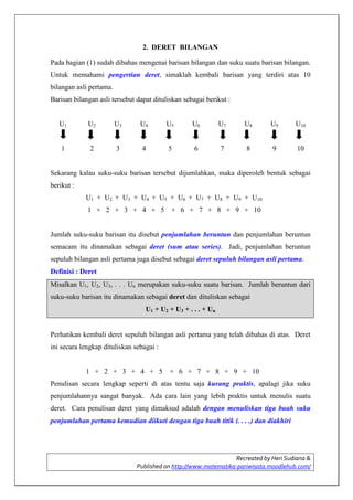 2. deret bilangan | PDF