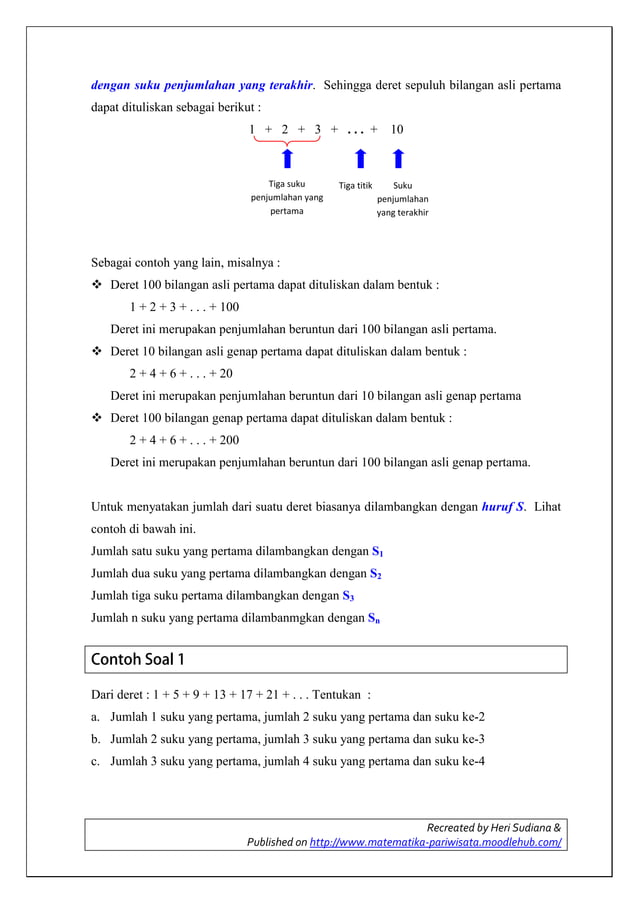2. deret bilangan | PDF
