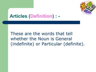 ENGLISH LANGUAGE DETERMINERS CLASS 10 CBSE | PPT