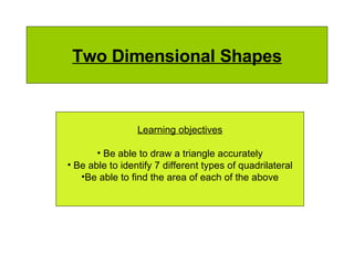 2 Dimensional Shapes | PPT