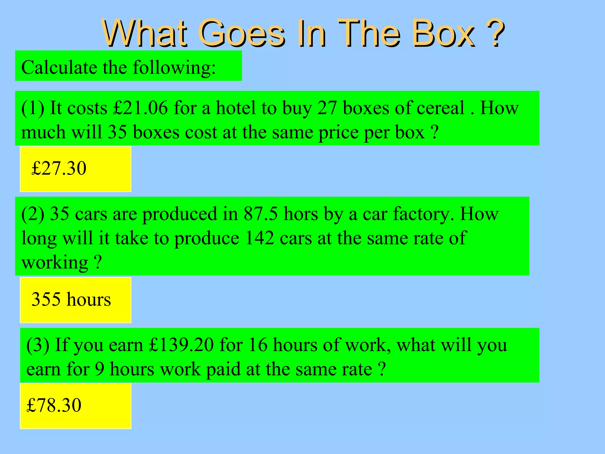 2 direct proportions | PPT