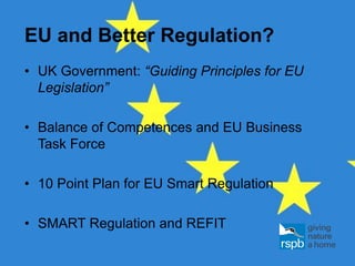 2 Donal McCarthy (rspb) better regulation | PPT