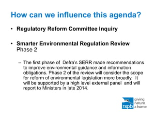 2 Donal McCarthy (rspb) better regulation | PPT