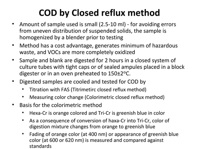 DO, BOD and COD | PPT | Chemistry | Science