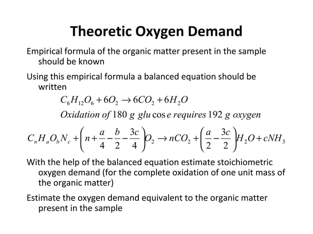 DO, BOD and COD | PPT | Chemistry | Science