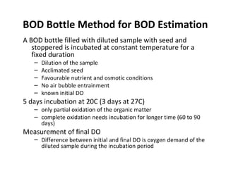 DO, BOD and COD | PPT