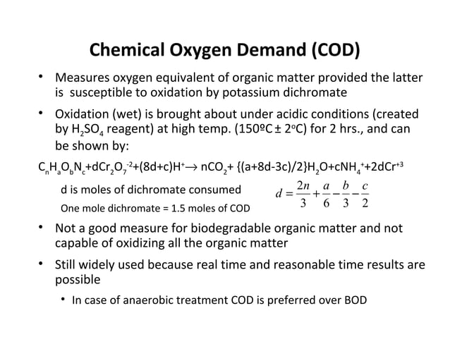 DO, BOD and COD | PPT | Chemistry | Science
