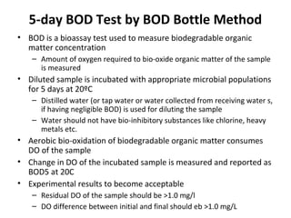 DO, BOD and COD | PPT
