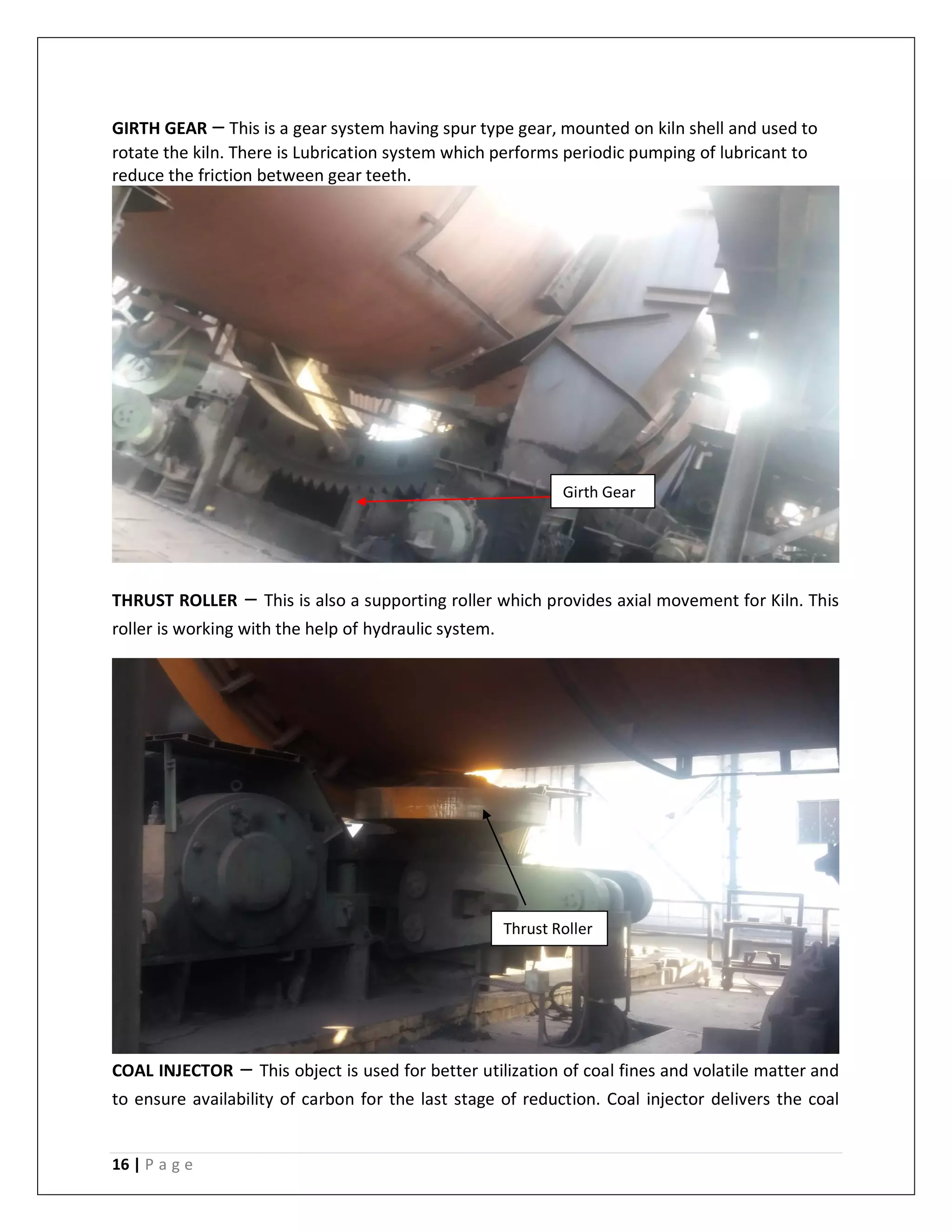 Industrial Training Report on Direct Reduced Iron Plant(DRI) | PDF